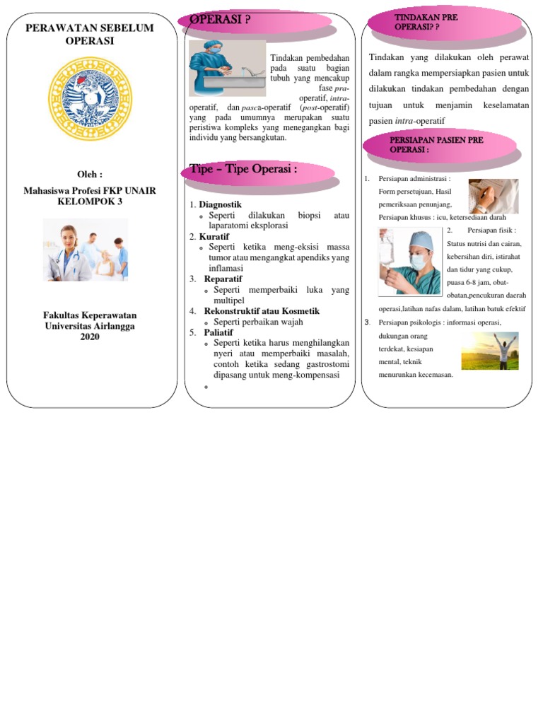 Leaflet Pre Operasi | PDF