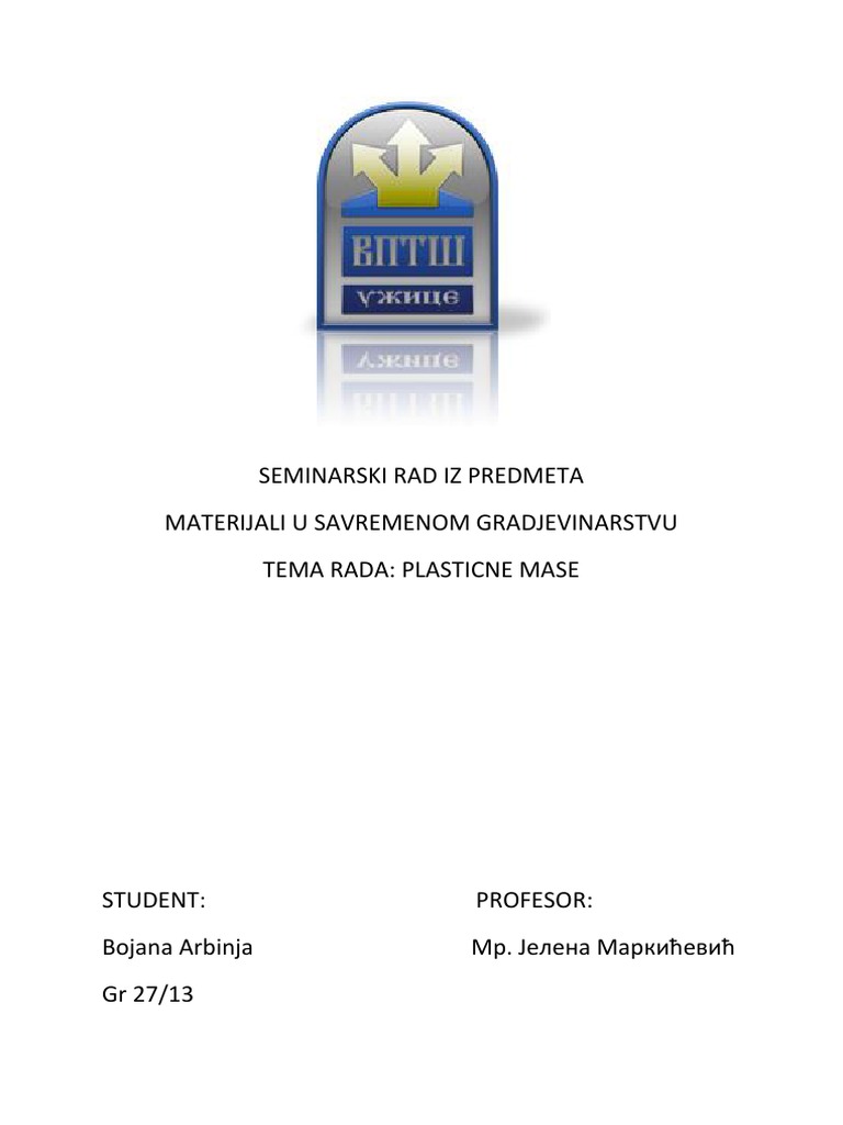 Plastične Mase | PDF