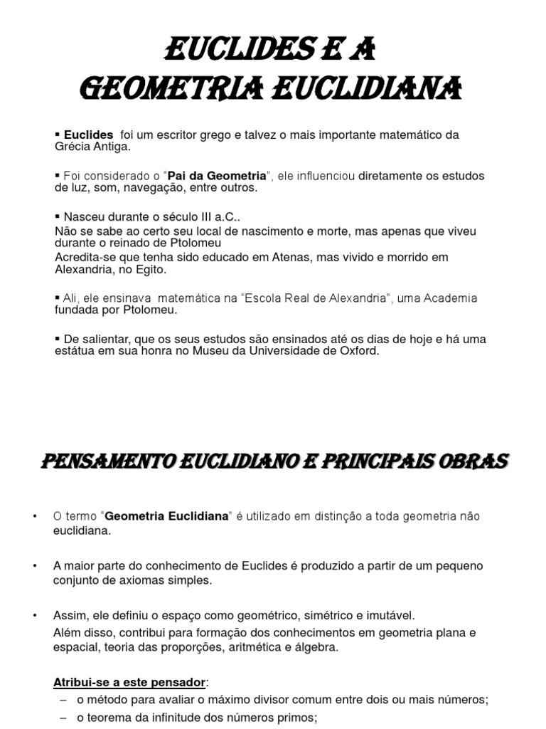 Geometria Euclidiana | PDF