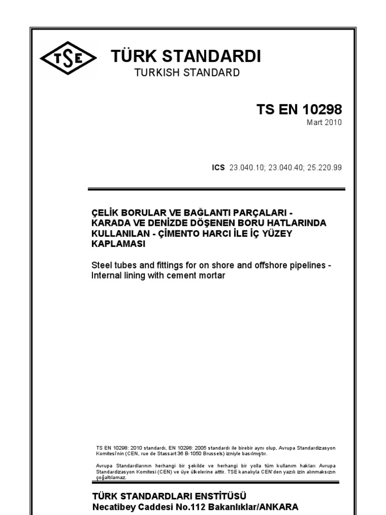 TS en 10298 | PDF