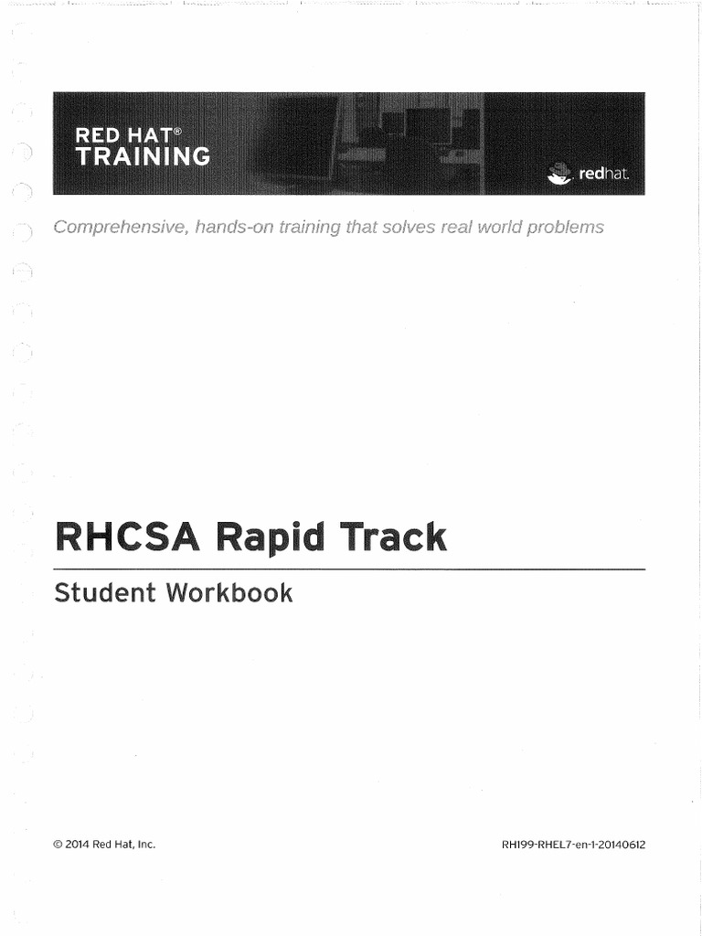 RH199 - RHCSA Rapid Track Cour PDF | PDF