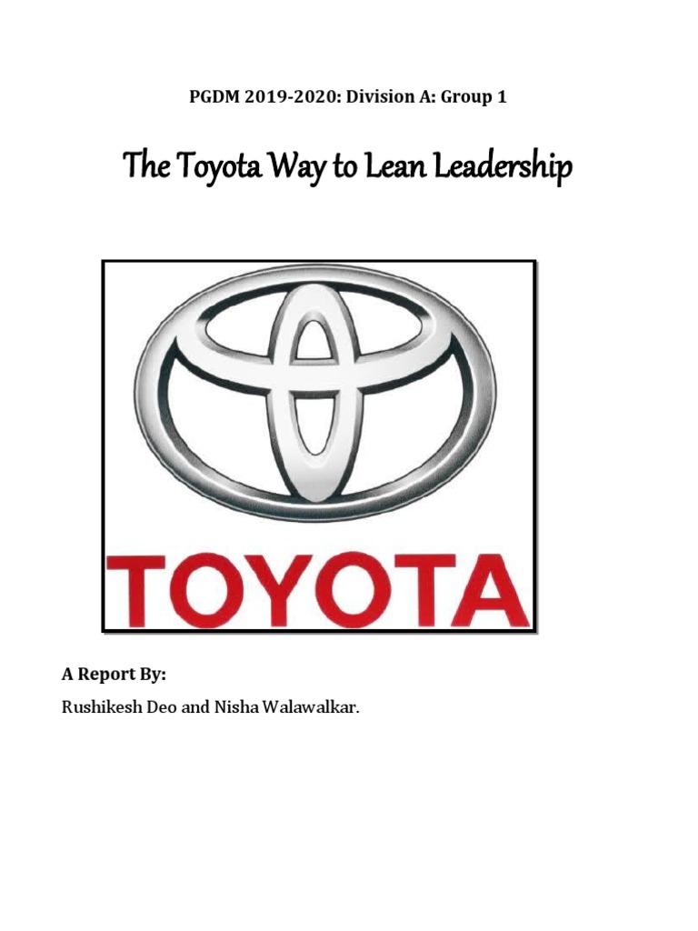 The Toyota Way To Lean Leadership | PDF