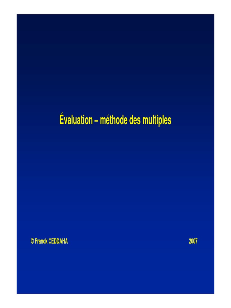 Multiples | PDF