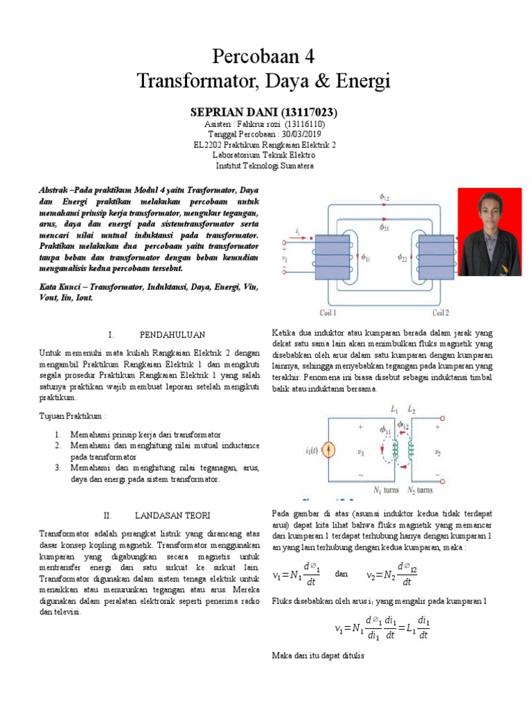 Transformator Daya Dan Energi | PDF