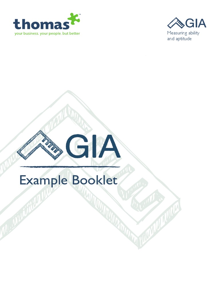 GIA Example Booklet 2018 | PDF