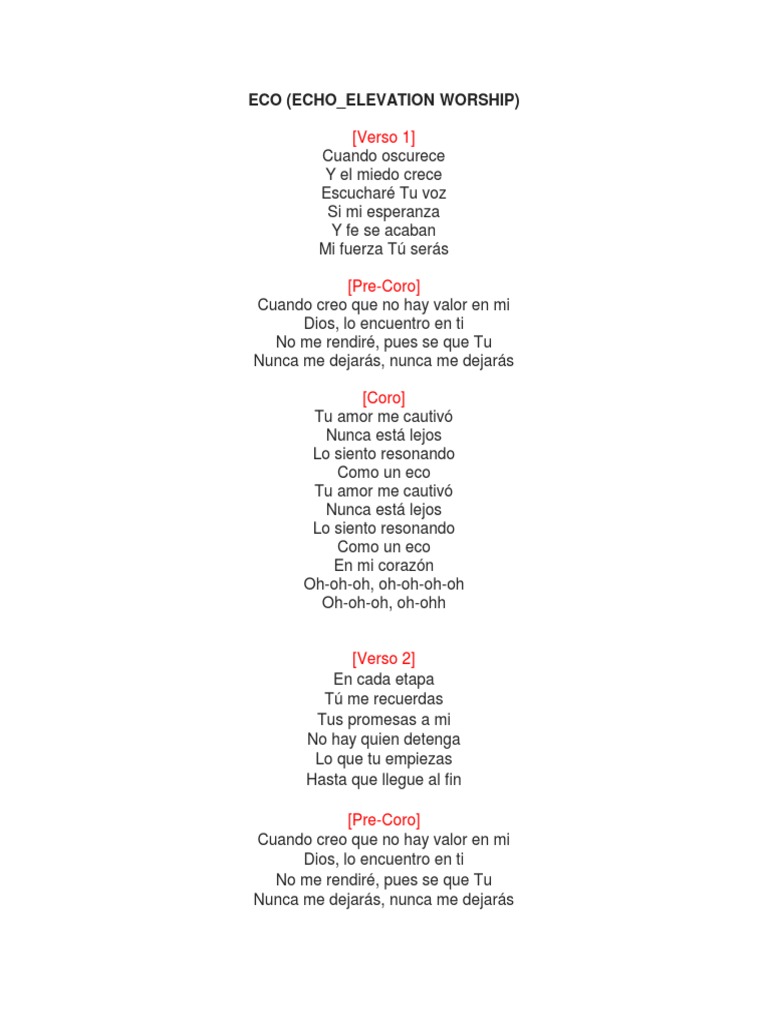 Eco (Echo-Elevation Worship) | PDF