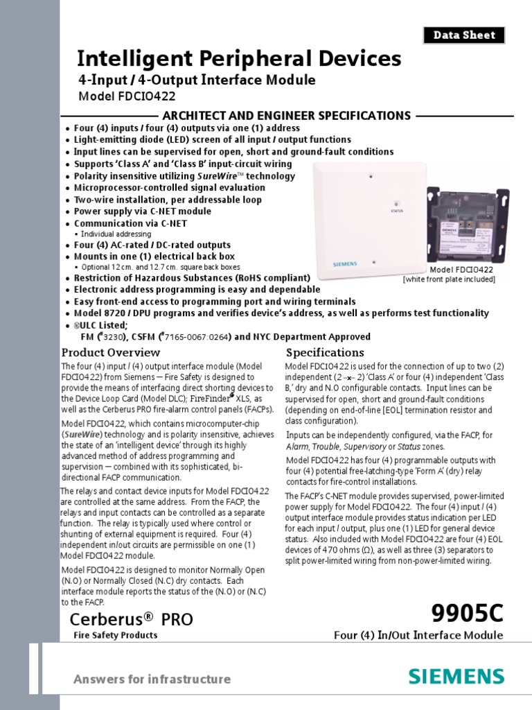 4 Input - 4 Output Monitor Module | PDF