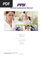PPD Laboratories Central Lab Manual V940-001 (MERK0683) V1.0, 30JUN2023 | PDF | Centrifuge