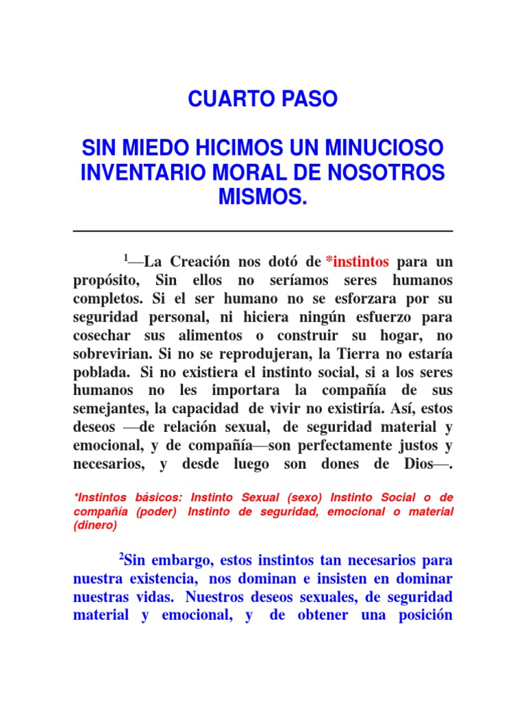 Cuarto Paso | PDF