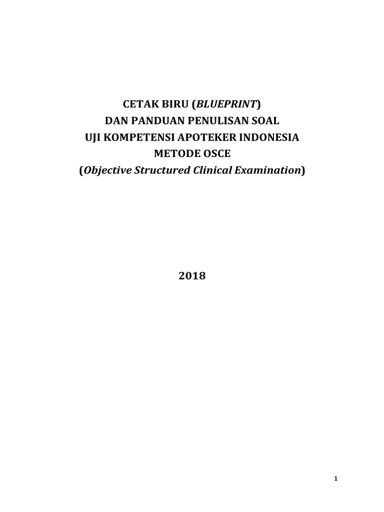 Blueprint UKAI OSCE 2018 PDF | PDF