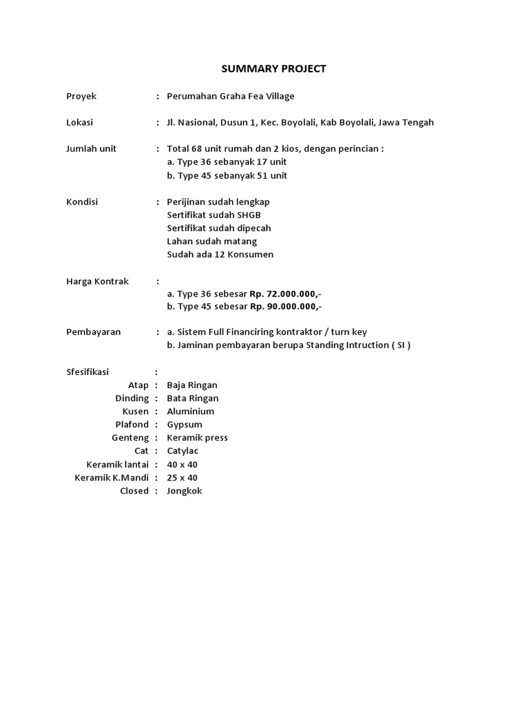 Skema Turn Key 1 PDF | PDF