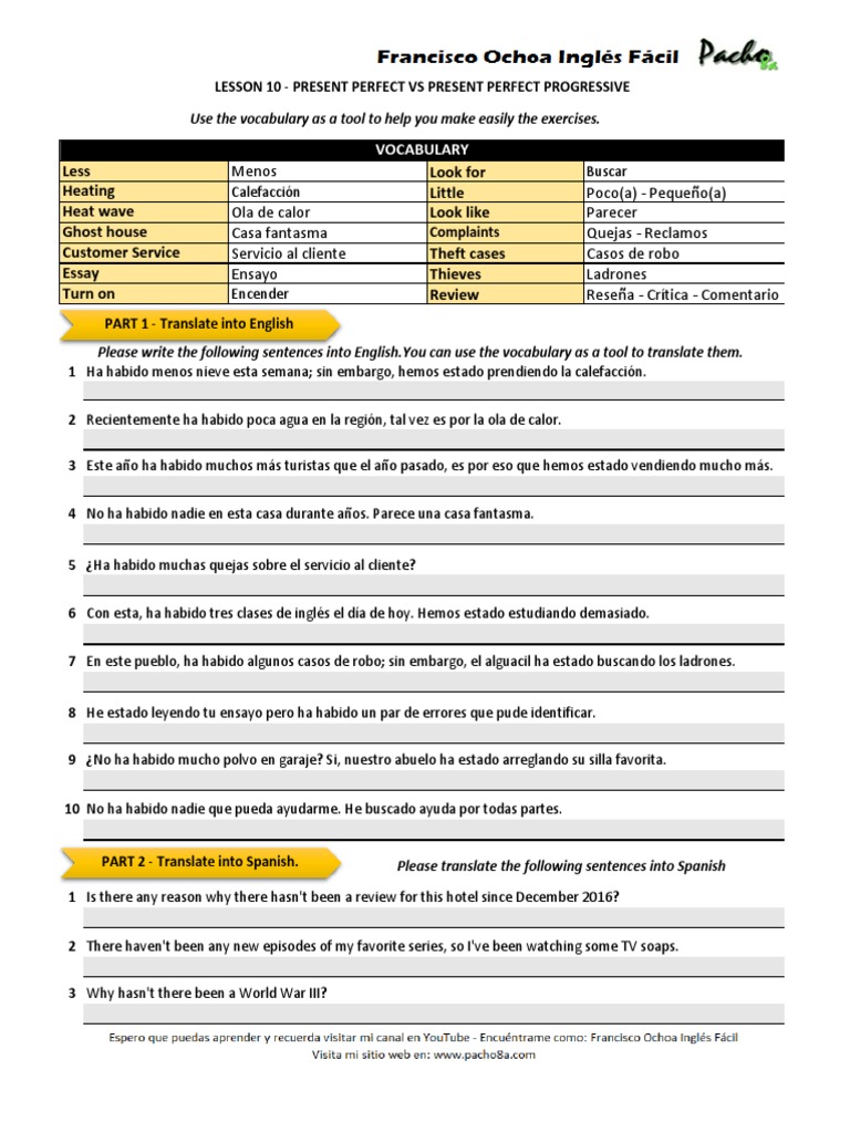 Lesson 10 - There Has Been VS There Have Been | PDF
