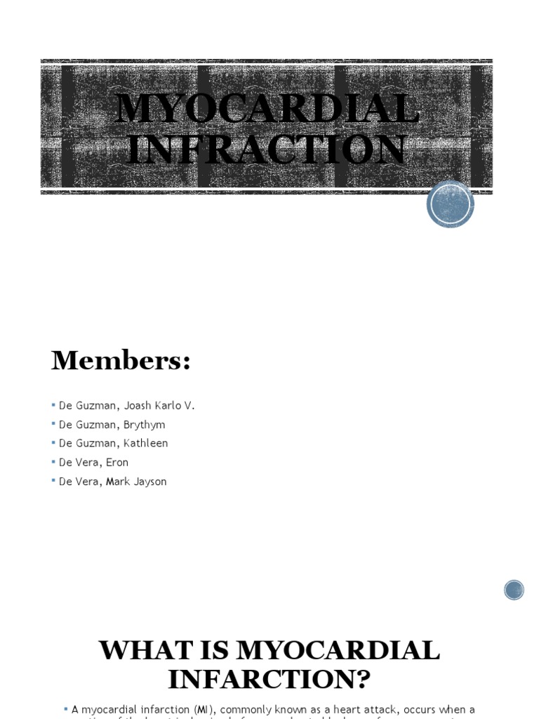 Myocardial Infraction | PDF