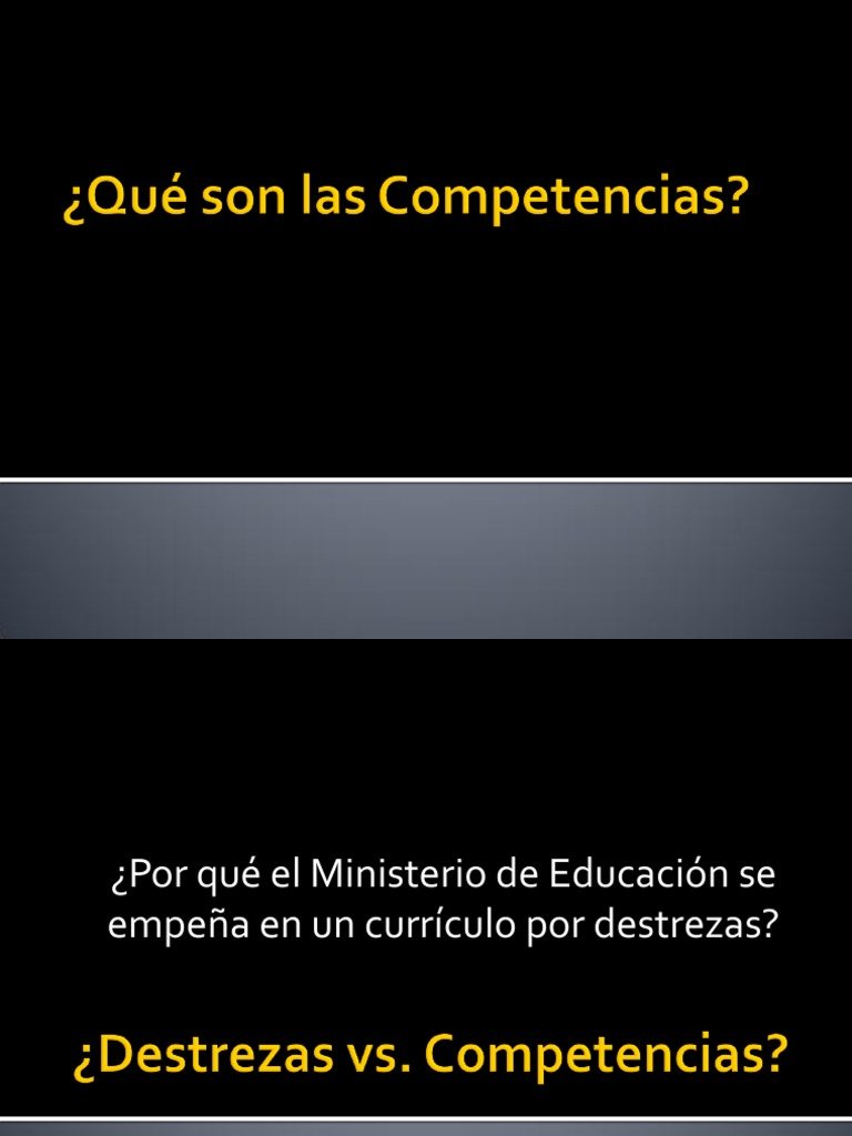Destreza Vs Competencias | PDF