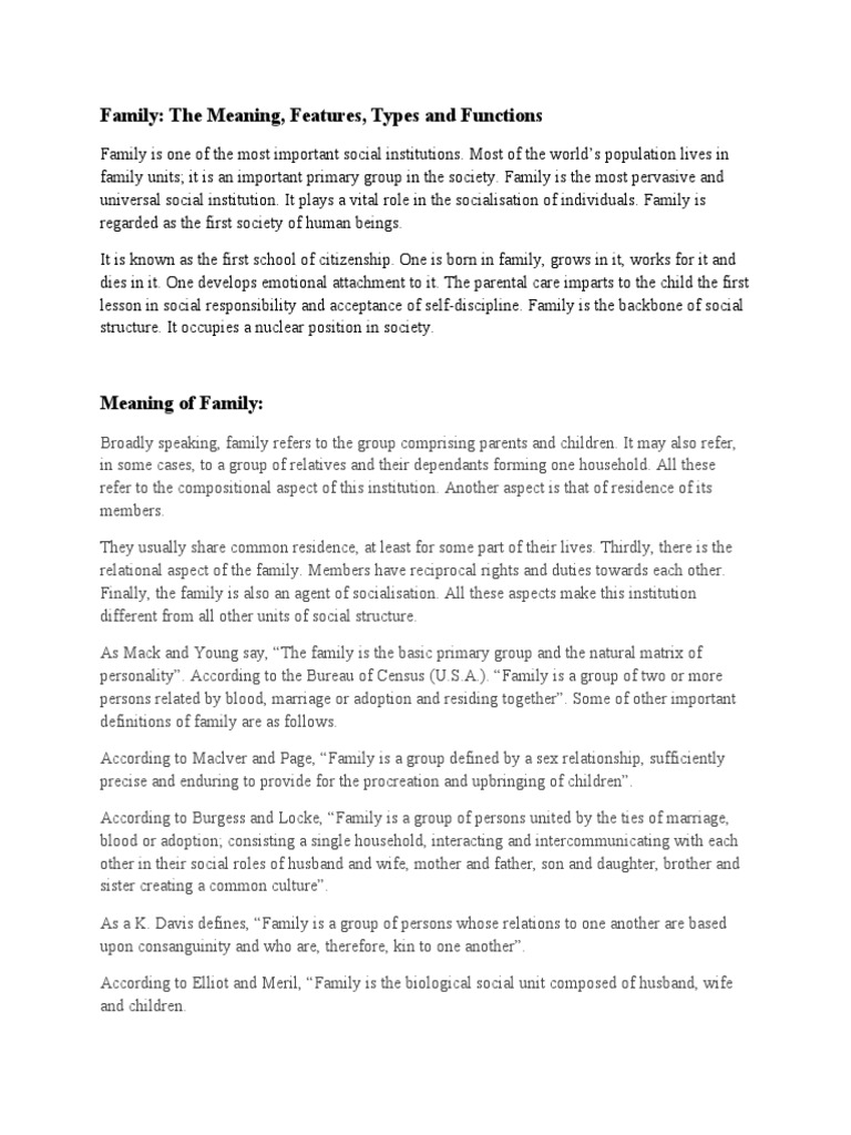 Family Sociology | PDF