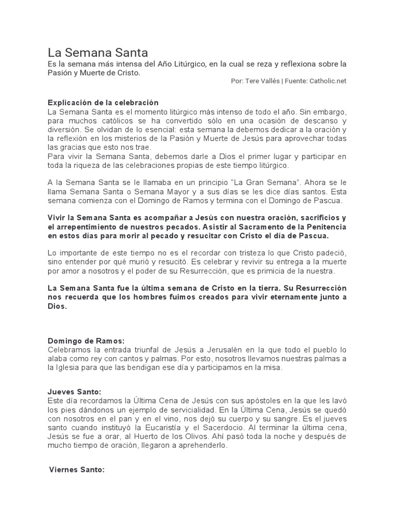 La Semana Santa | PDF