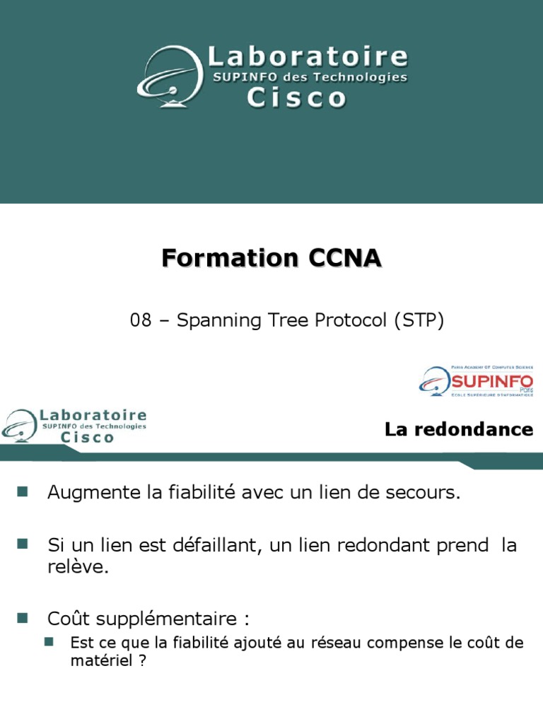 08 - Le Protocole Spanning Tree | PDF 08 - Le Protocole Spanning Tree | PDF