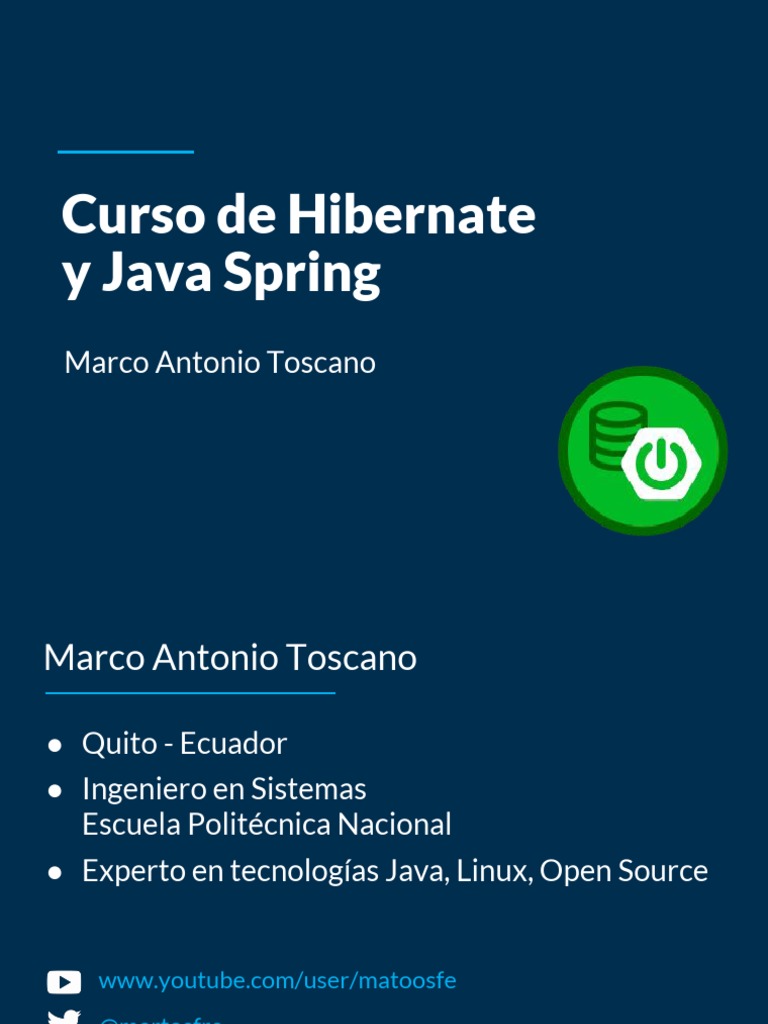 Curso Completo de Hibernate y Spring | PDF
