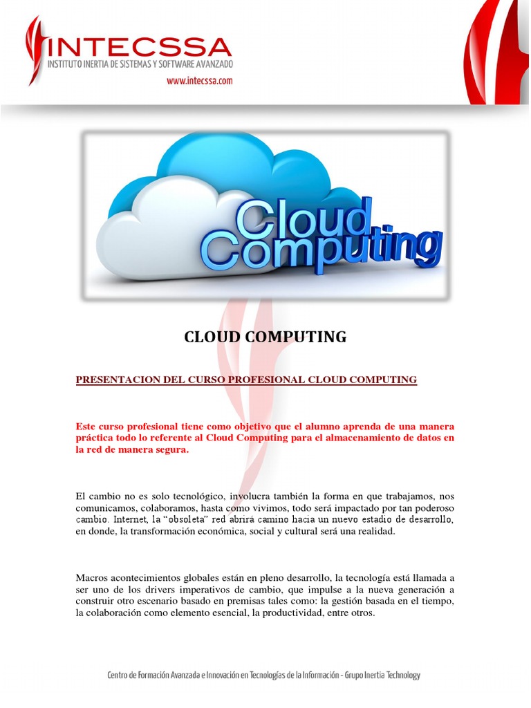 Curso Profesional de Cloud Computing | PDF