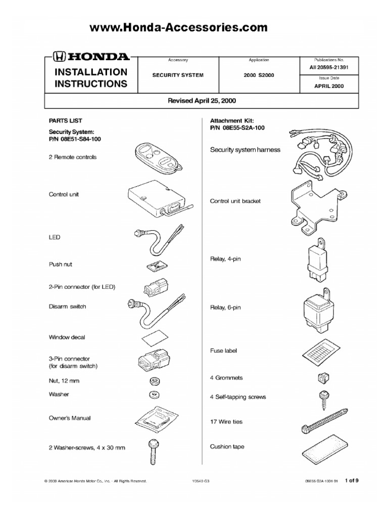 2000 - s2000 Accessories | PDF