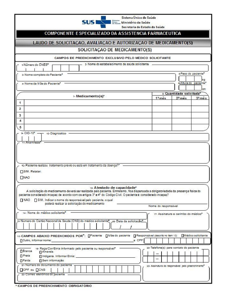 Instruções para Preenchimento LME PDF | PDF