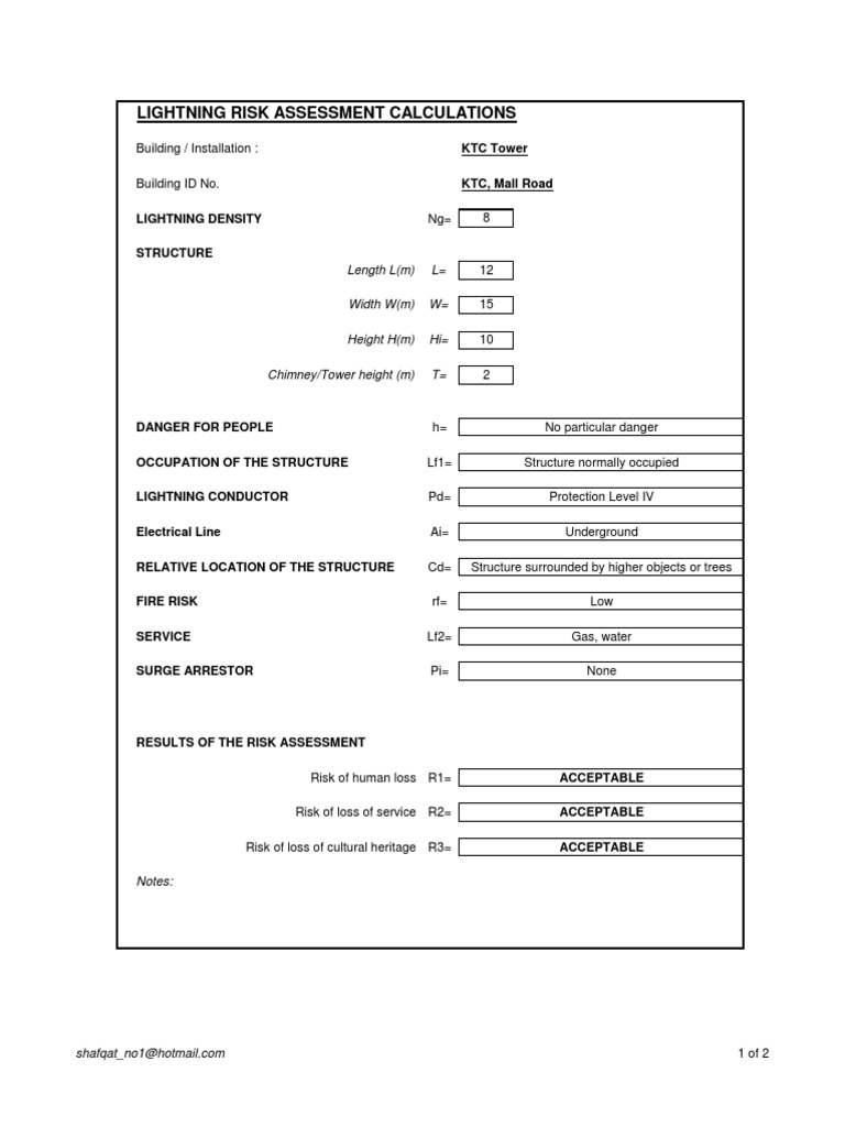 Lightning-Assessment-Calculator 22 | PDF