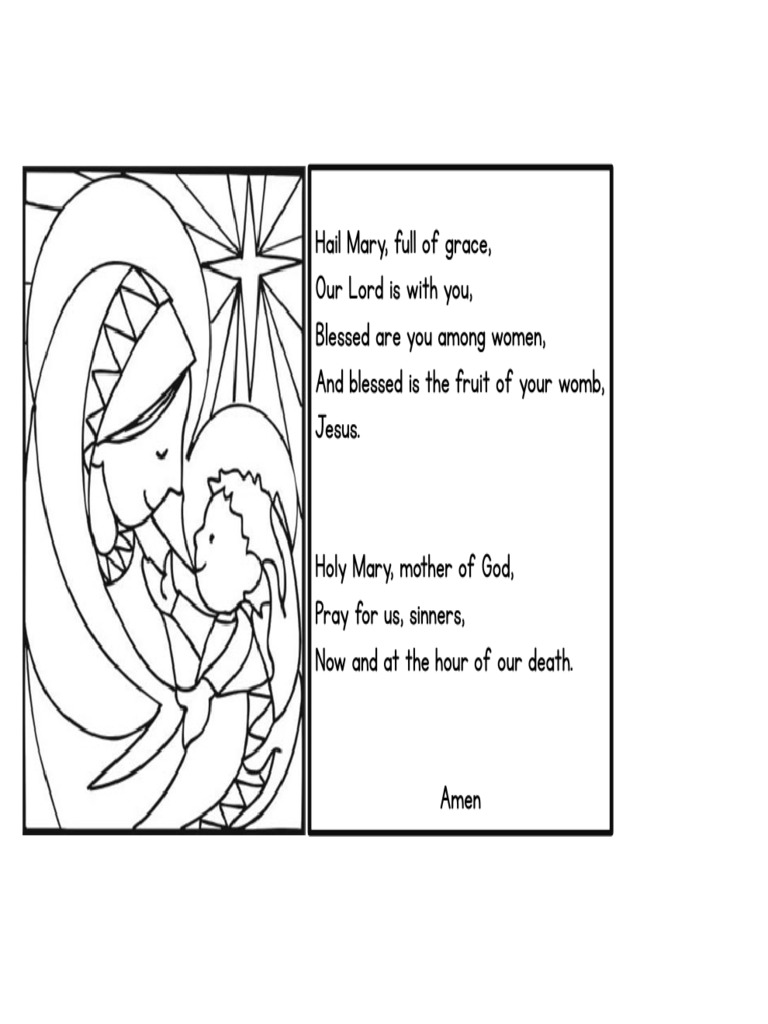 Prayers (Hail Mary and The Lord's Prayer) | PDF