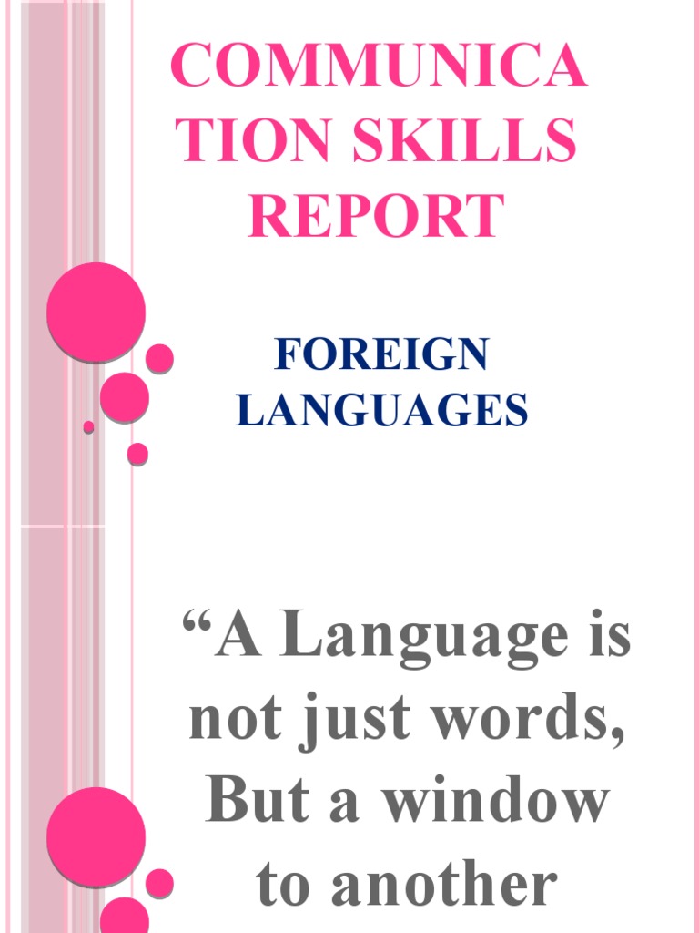 Communica Tion Skills: Foreign Languages | PDF | English Language | Symbols