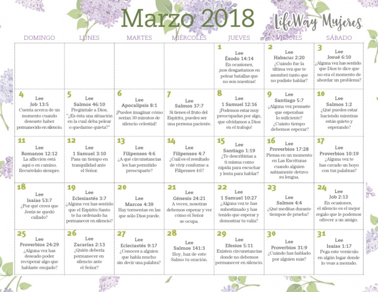 Plan Familiar de Oración de Marzo | PDF