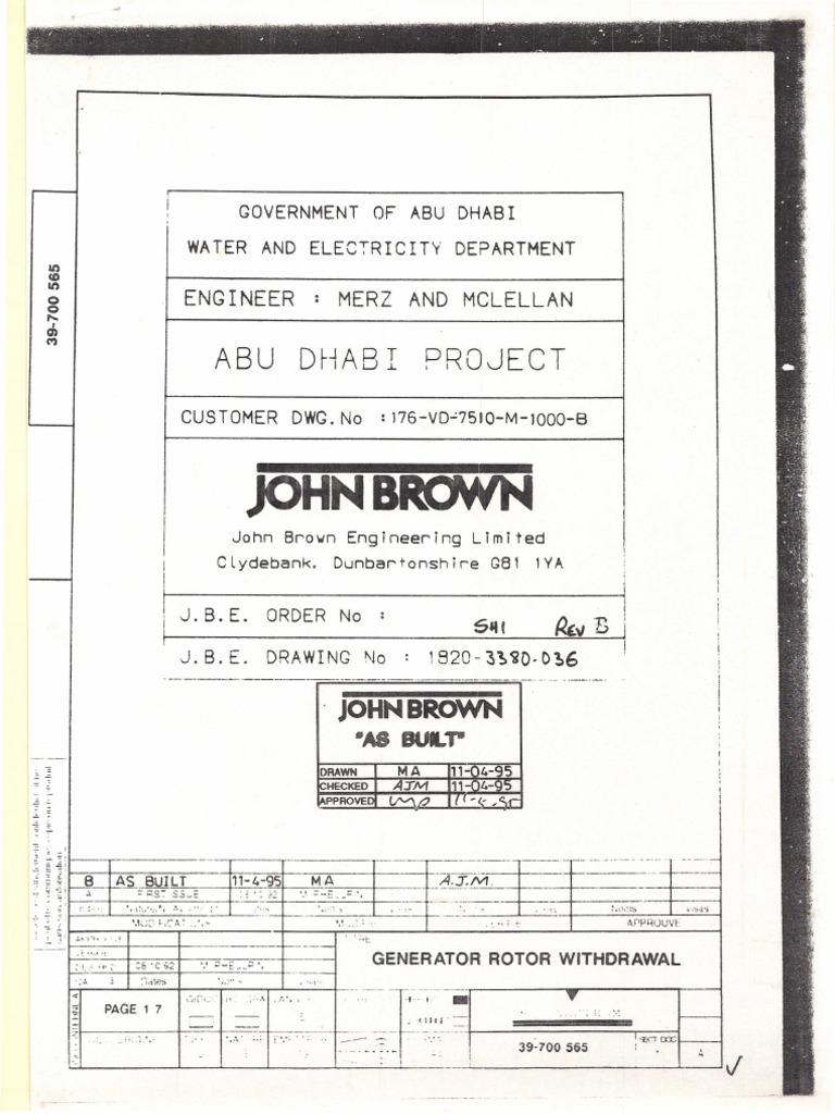 Generator Rotor Removal | PDF | Manufactured Goods | Equipment