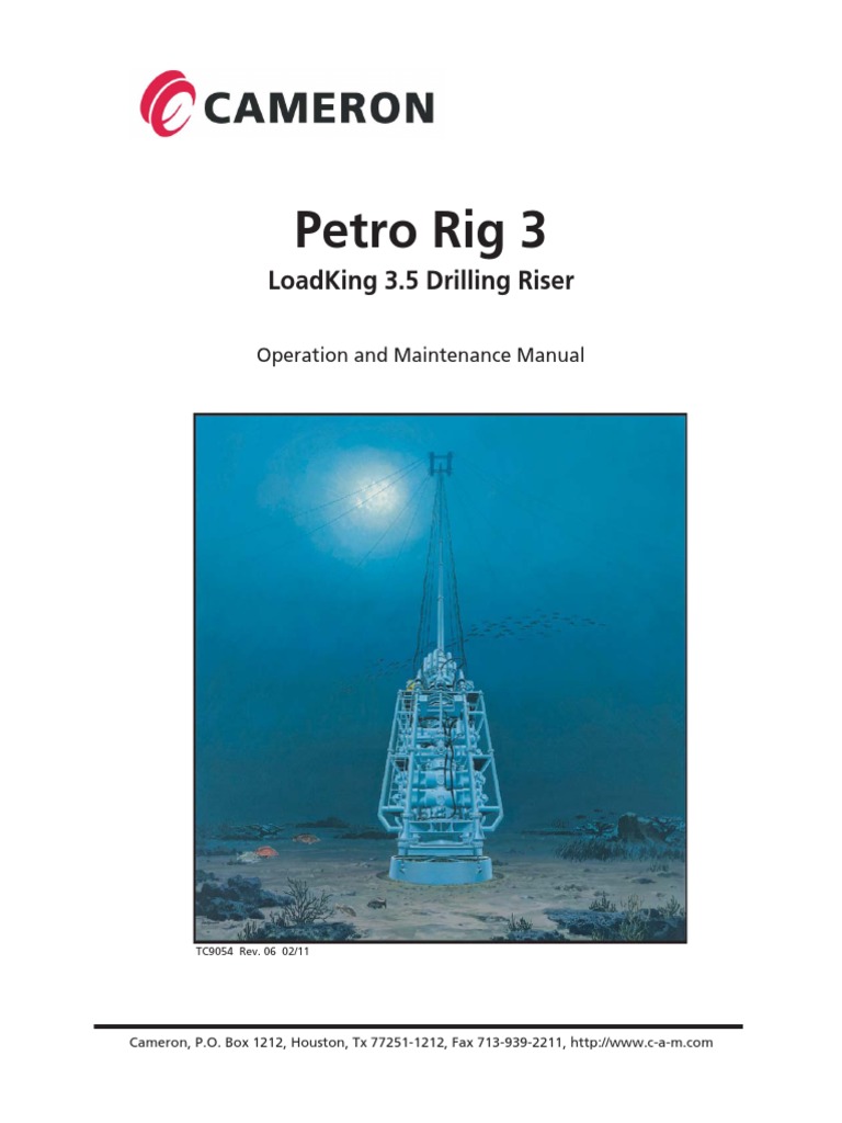 MOM Petro Rig3 Loadking 3.5 Drilling Riser - CAMERON PDF | PDF | Nut ...