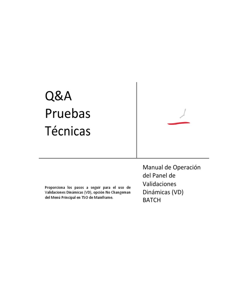 Manual Operaciones Panel de Validaciones Dinámicas | PDF | SQL | Programa de computadora