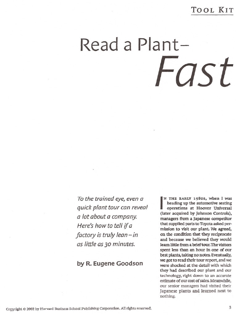 Read A Plant Fast | PDF