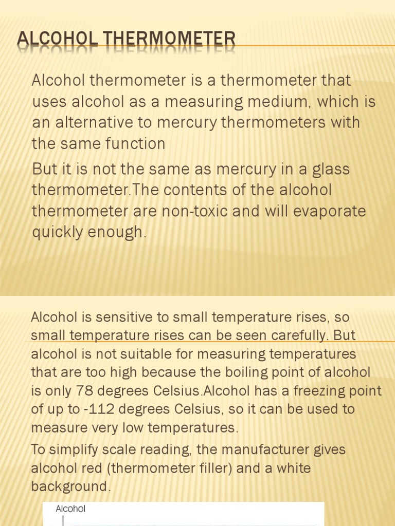 Alcohol Thermometer | PDF | Science & Mathematics