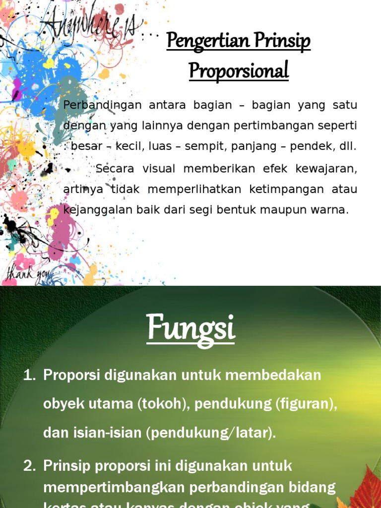 Prinsip Proporsi-Perbandingan Dalam Seni Rupa | PDF