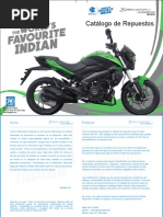 Pulsar 180 Bsiv - spc-1 | PDF | Motores | Partes de vehículo