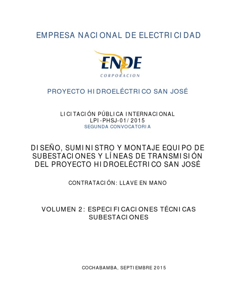 EE - TT. Subestaciones - SEP 2015 PDF | PDF | Transformador | Subestacion electrica