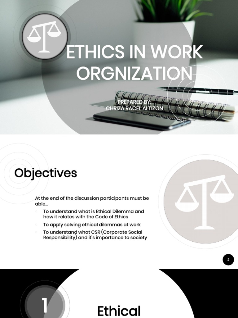 Ethical Dilemmas in the Workplace | PDF | Corporate Social ...