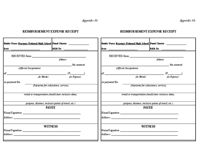 Appendix 46 - RER | Payments | Services (Economics)