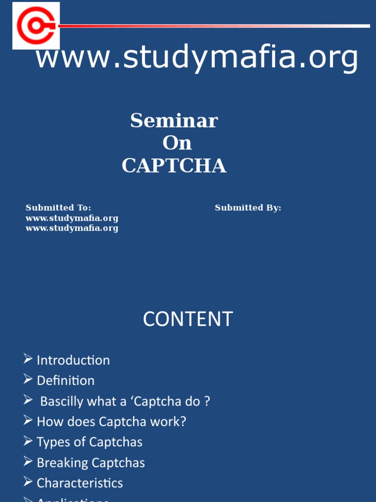 Understanding CAPTCHA: Types and Functions | PDF | Artificial Intelligence | Intelligence (AI ...