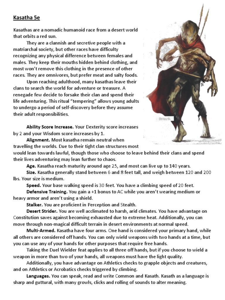 Kasatha 5e | PDF | Leisure