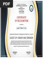 Script For 1ST Quarter Recognition Day | PDF