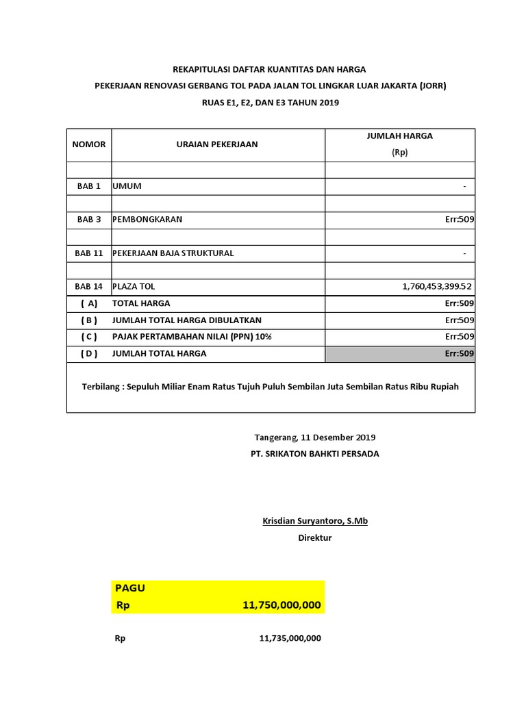 Rab Acp Cakung Dan Bintara | PDF