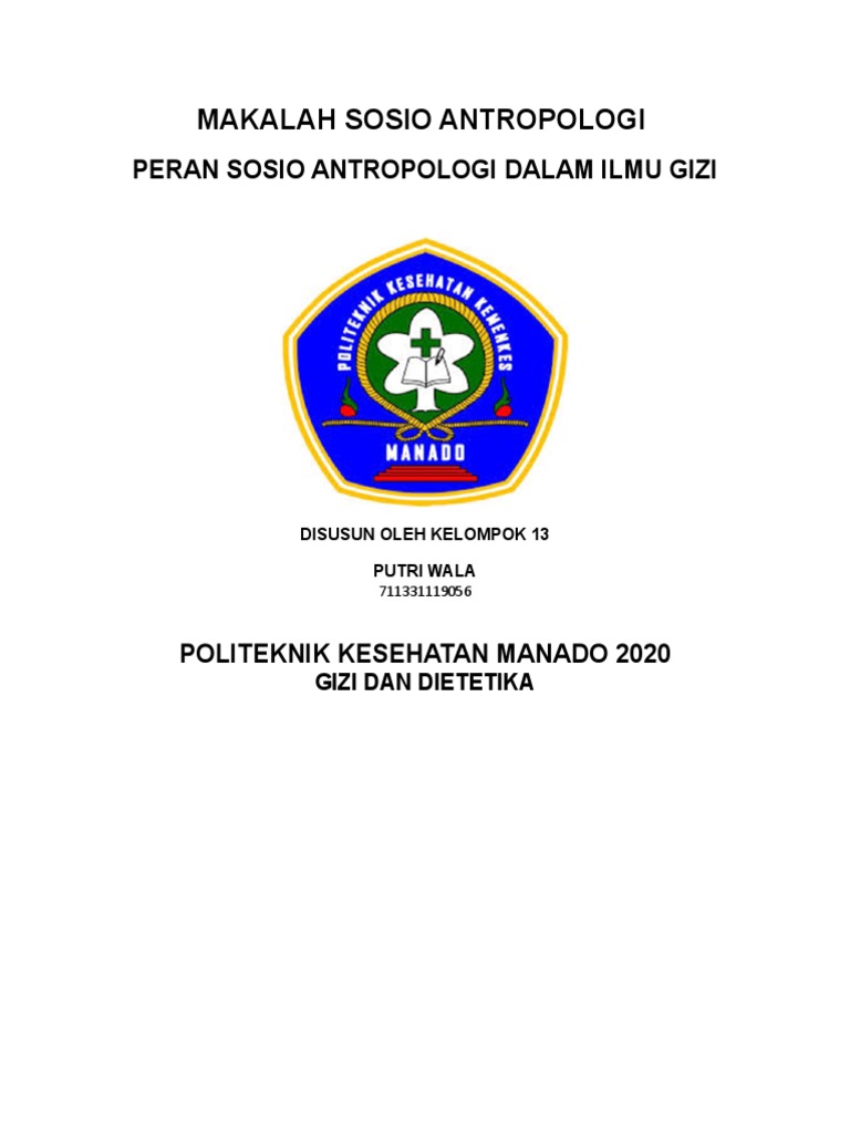Makalah Sosio Antropologi Gizi | PDF | Ilmu Sosial | Sains & Matematika