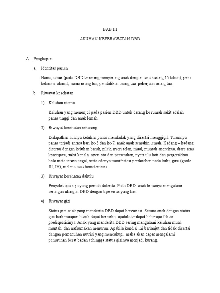 Askep DBD | PDF