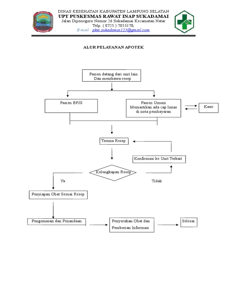 Alur Pelayanan Apotek Puskesmas | PDF