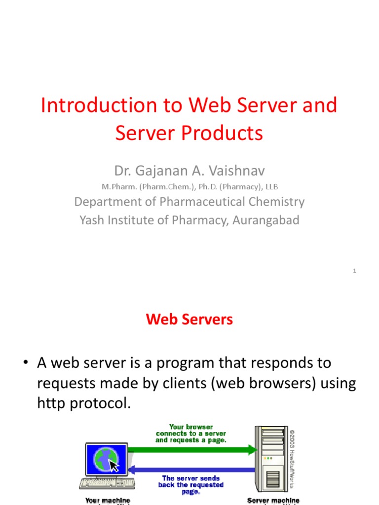 Introduction To Web Server and Server Products | PDF