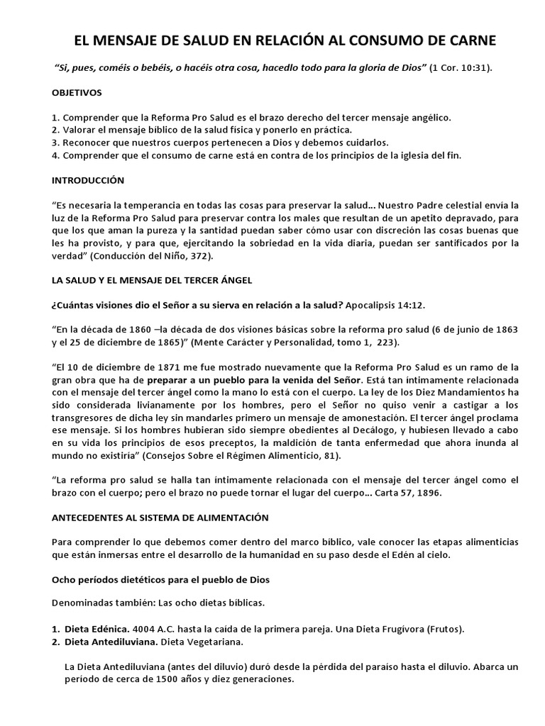 CARNE | PDF | Libro del éxodo | Dieta