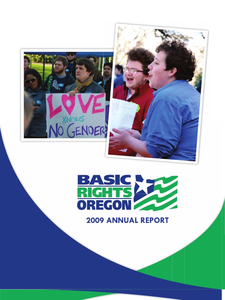 2009 Basic Rights Oregon Annual Report | PDF | Freedom To Marry ...