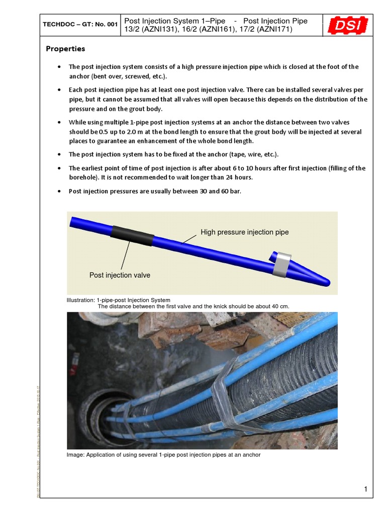 Anexo 6.2 DSI GT-TECHDOC-No.001 Û Post Injection System 1-Pipe ...